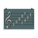 Treble Clef Note Names Poster | Music Lesson Print, Blue - Etsy