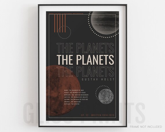 Gustav Holst the Planets Poster Classical Music Concert - Etsy