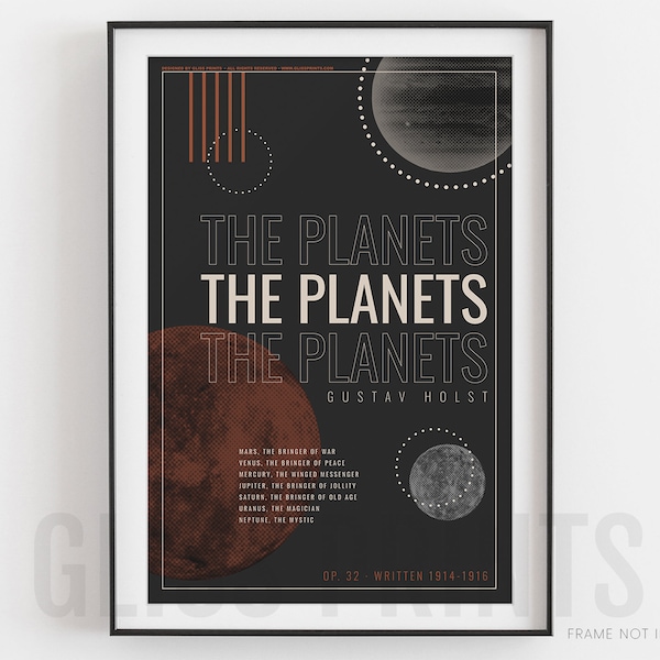Planet Poster - Etsy