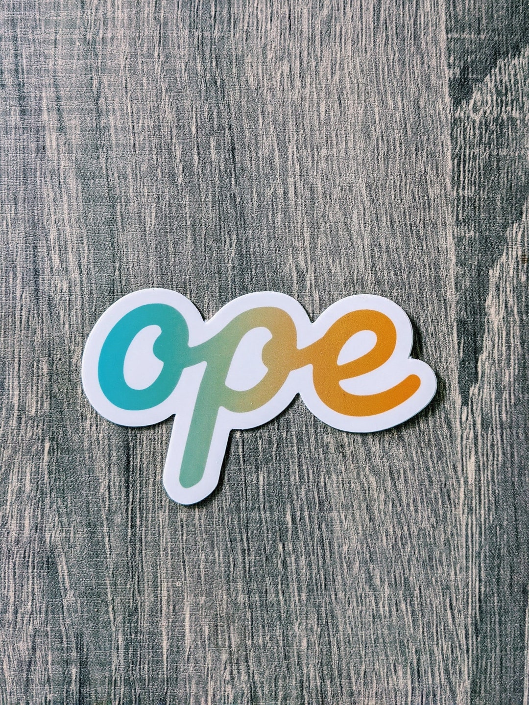 Ope Cursive Vinyl Sticker | Midwestern Sticker - Etsy