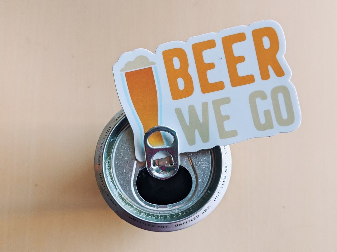 Beer We Go Vinyl Sticker | Wisconsinite | Craft Beer Sticker - Etsy