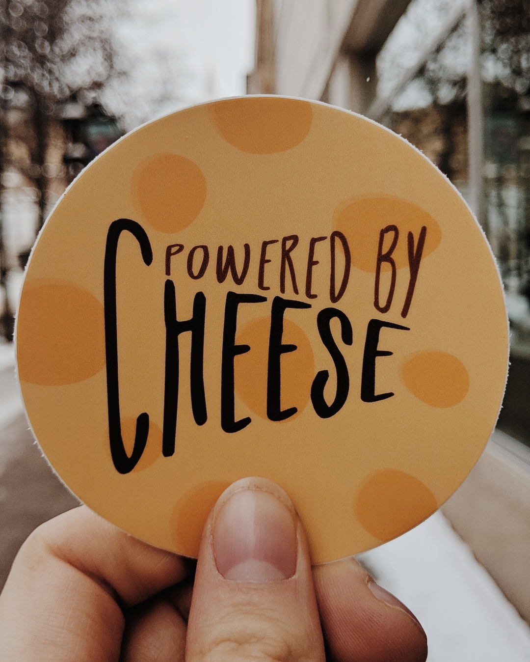 Powered by Cheese Vinyl Sticker | Wisconsinite Sticker - Etsy