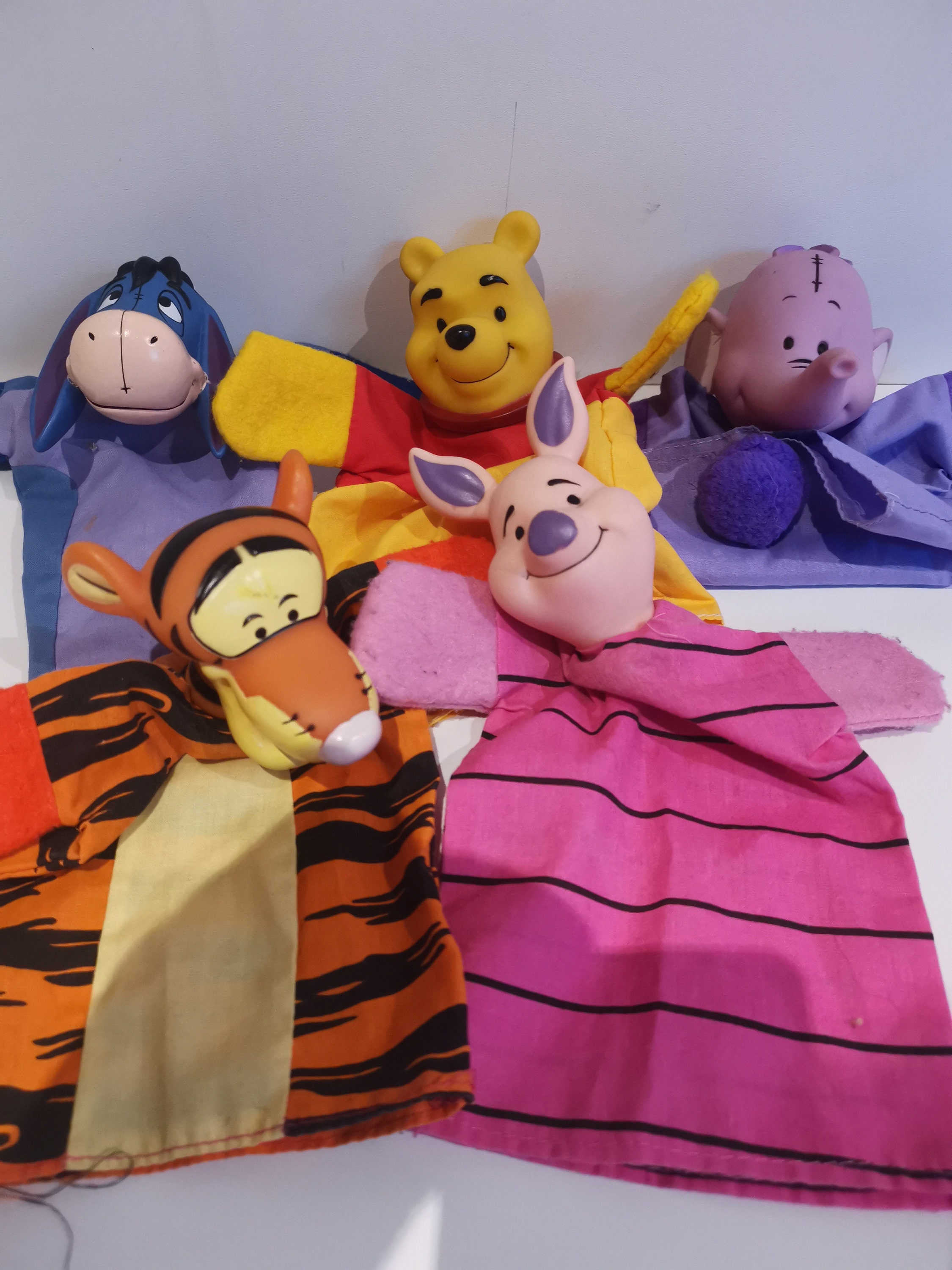 VTG Winnie the Pooh Hand Puppets Disney Toy. Puppet Theatre - Etsy