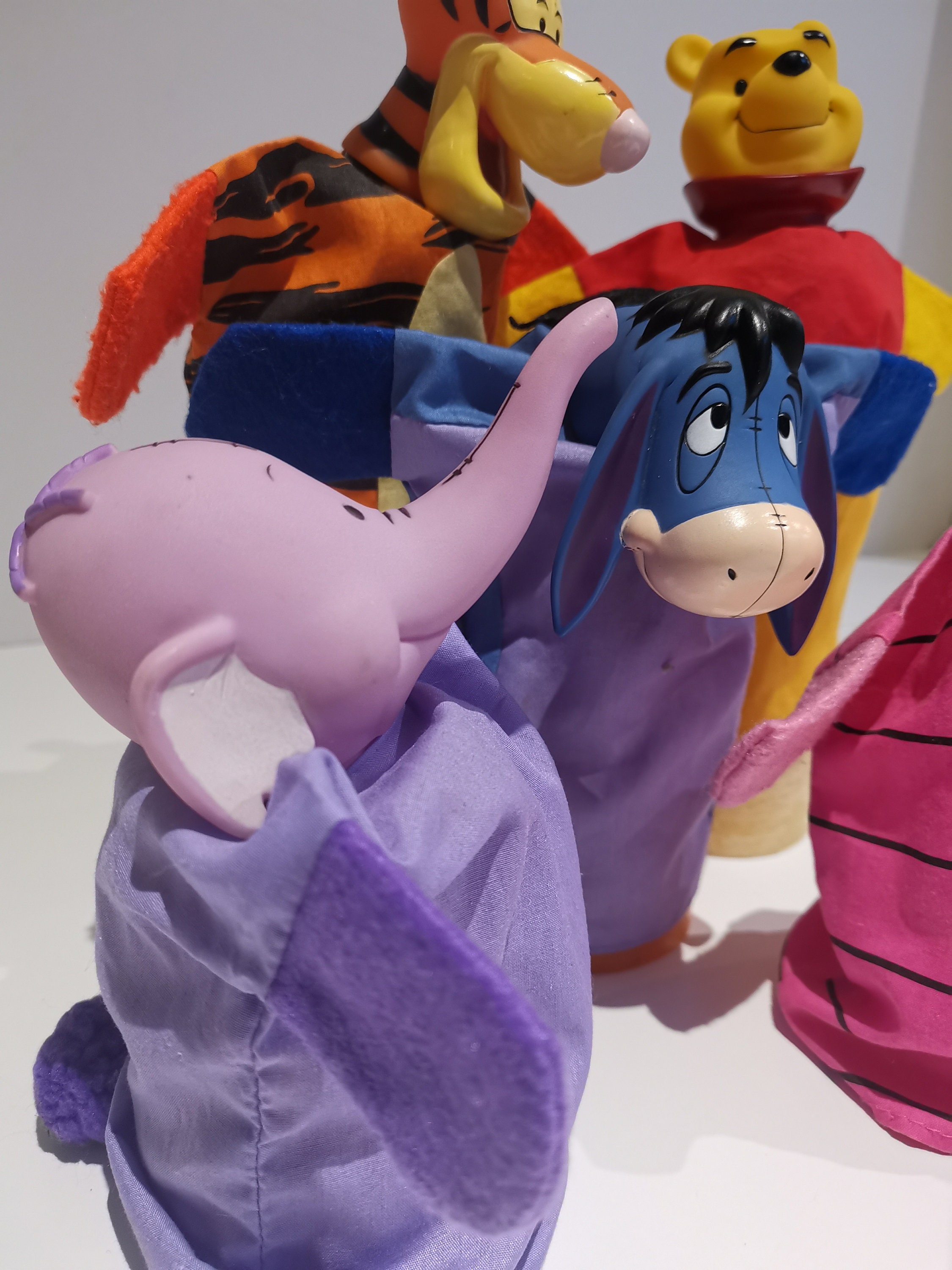 VTG Winnie the Pooh Hand Puppets Disney Toy. Puppet Theatre - Etsy