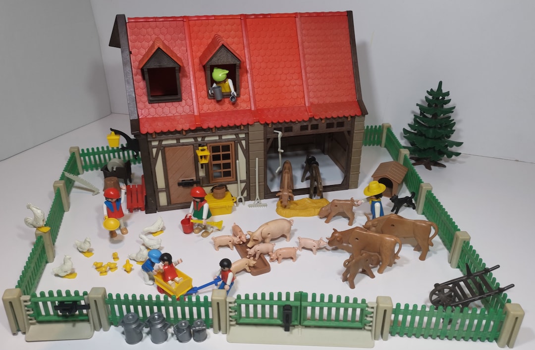 VTG Playmobil 3556 Farm, Barn, Animals, Complete. 1982 , Germany. - Etsy