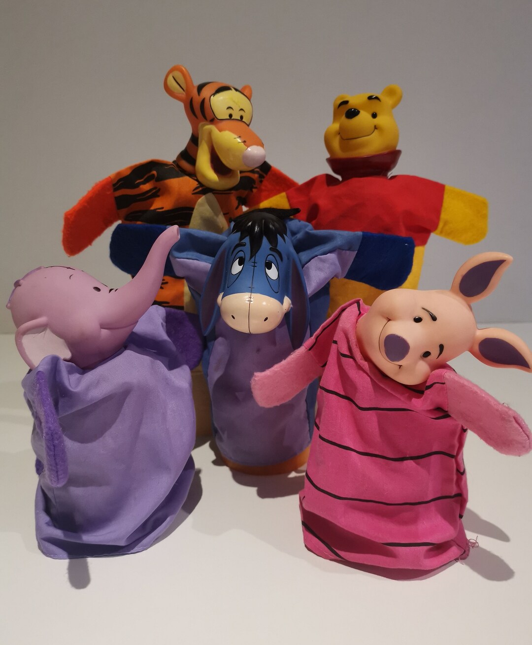 VTG Winnie the Pooh Hand Puppets Disney Toy. Puppet Theatre Doll ...