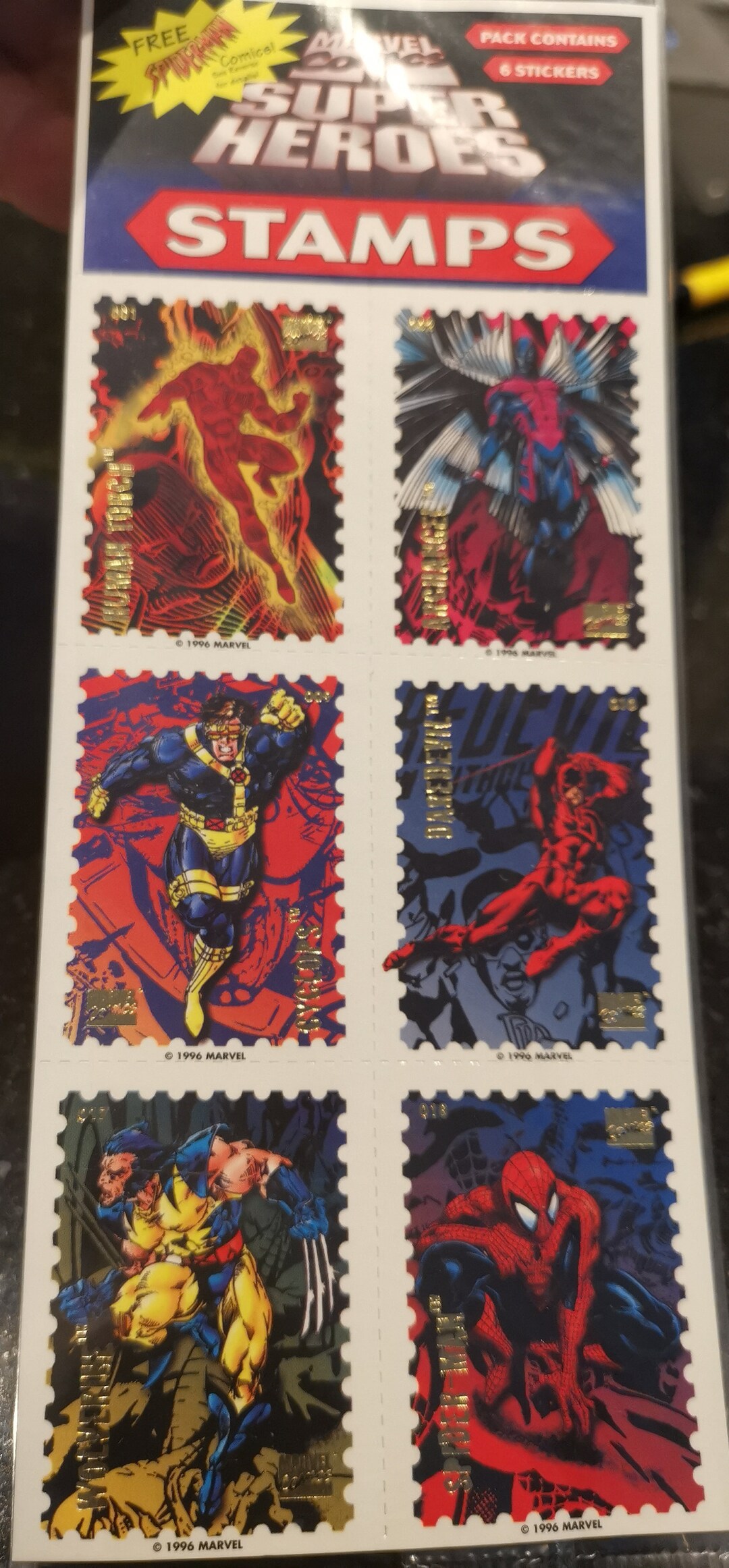 VTG MARVEL Super Heroes Stamps/stickers New, Made in USA 1996 - Etsy