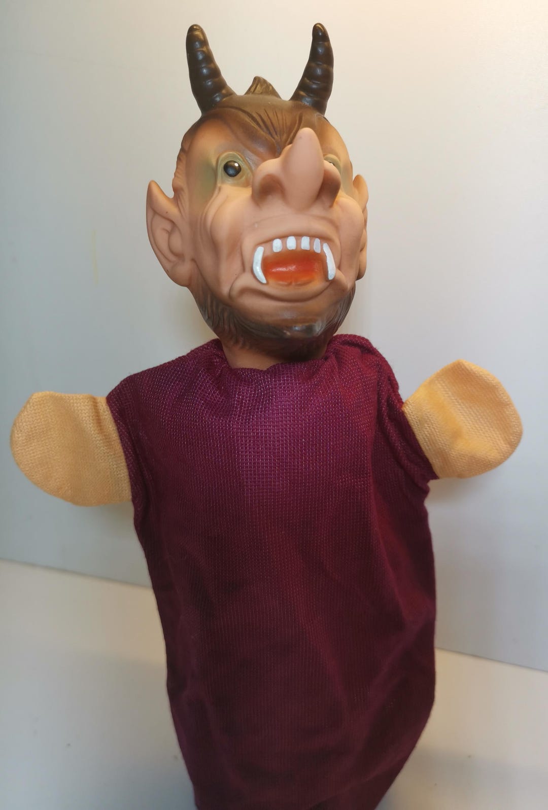 VTG Hand Puppet Orange Devil/satan, Scary, 70s Germany - Etsy