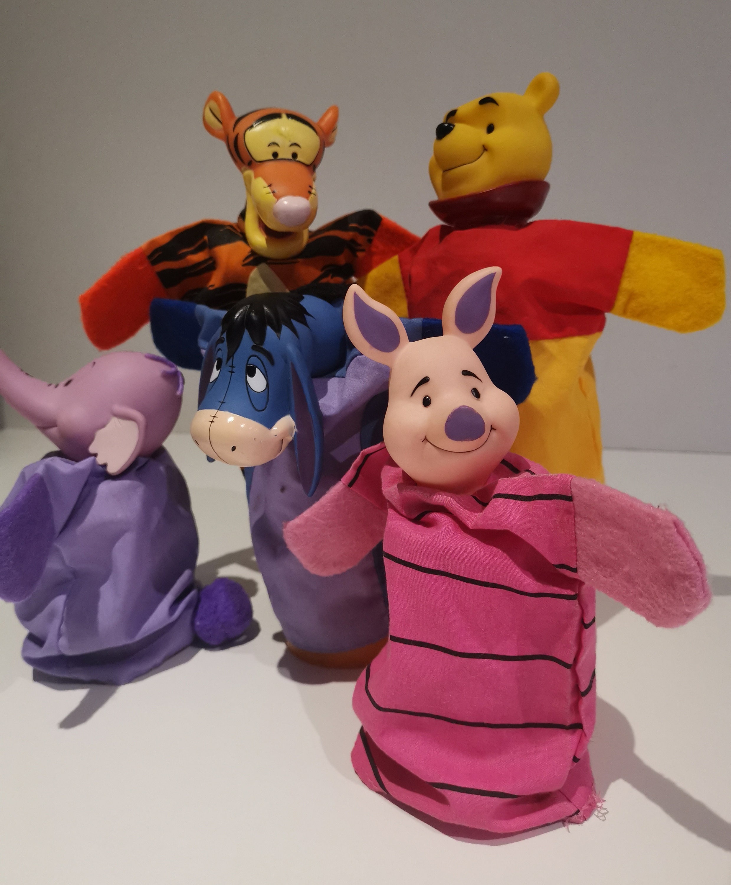 VTG Winnie the Pooh Hand Puppets Disney Toy. Puppet Theatre Doll ...