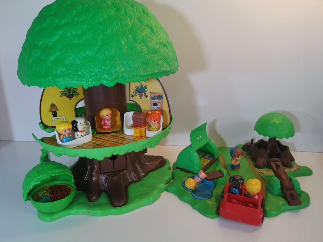 VTG Kenner Family Tree Tots Treehouse, 1975 dolls USA , 1977-83 ...