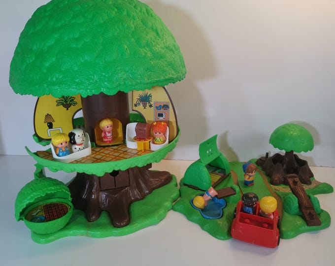 VTG Kenner Family Tree Tots Treehouse, 1975 dolls USA , 1977-83 ...