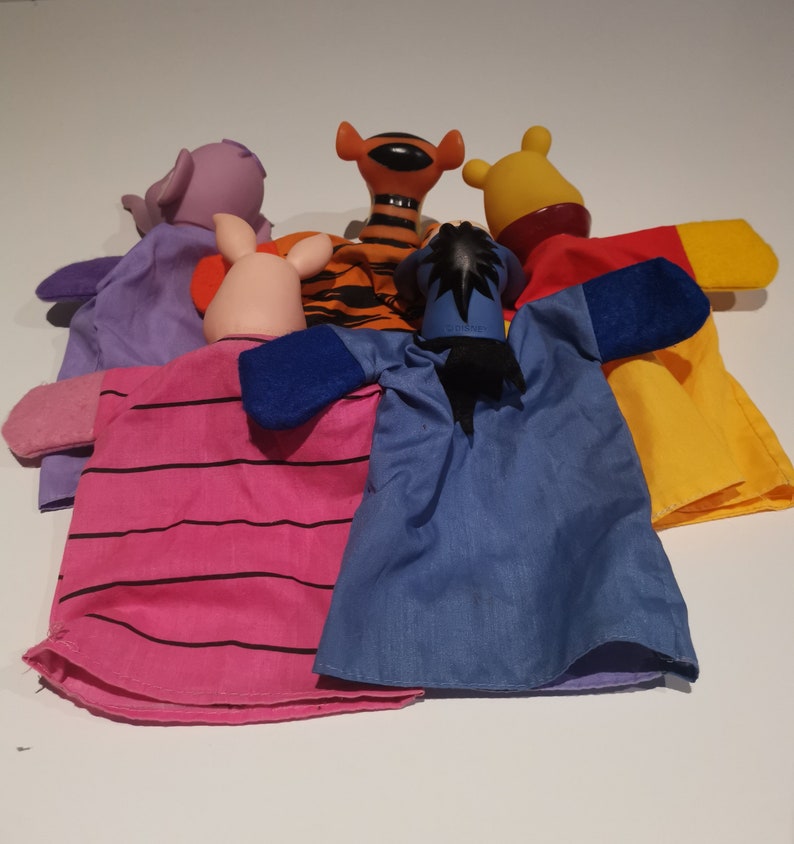 VTG Winnie the Pooh Hand Puppets Disney Toy. Puppet Theatre - Etsy