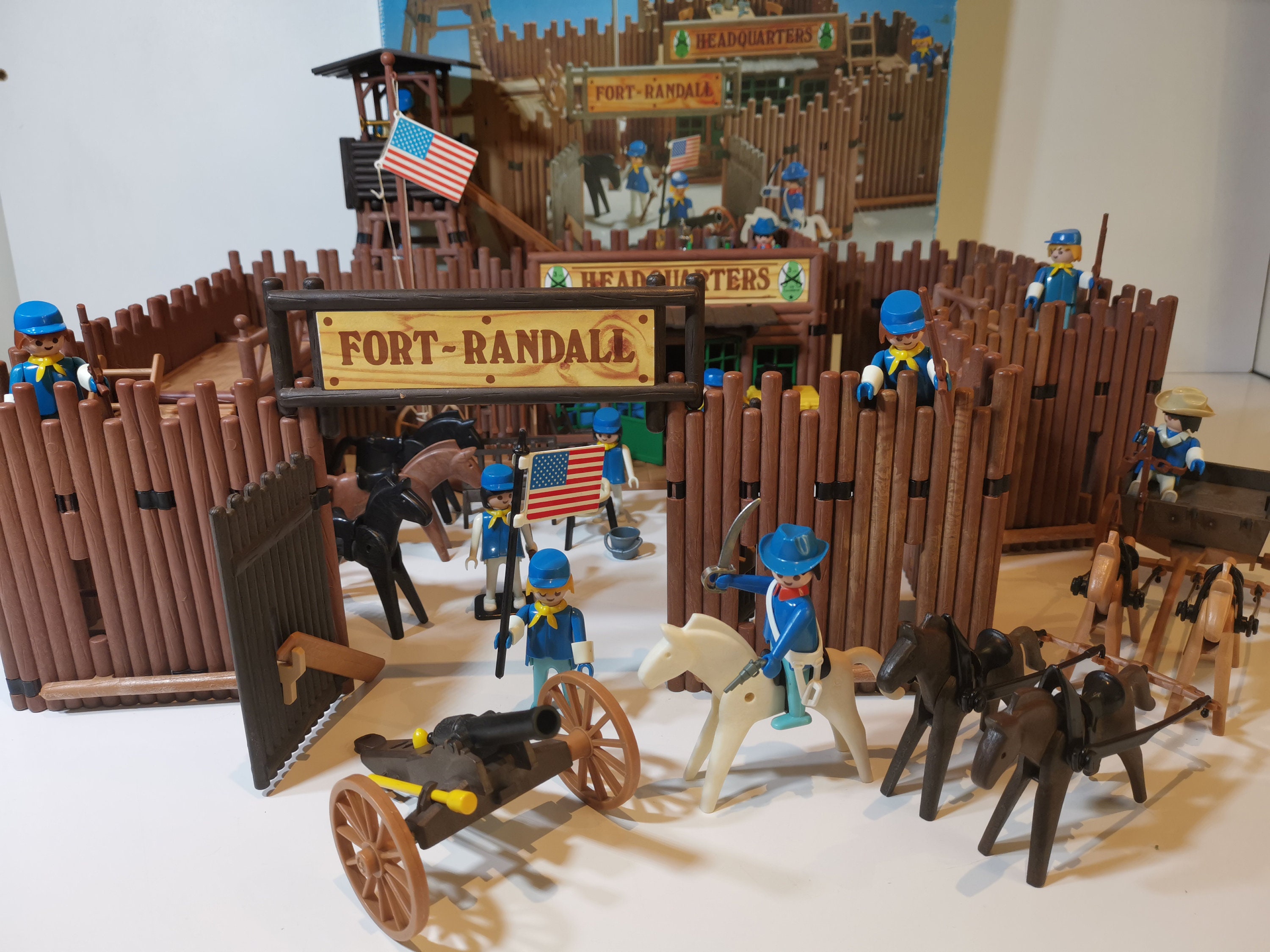 VTG Playmobil Western Civil War, Fort-randall 3419 1980,box., 3242 S1v2 ...