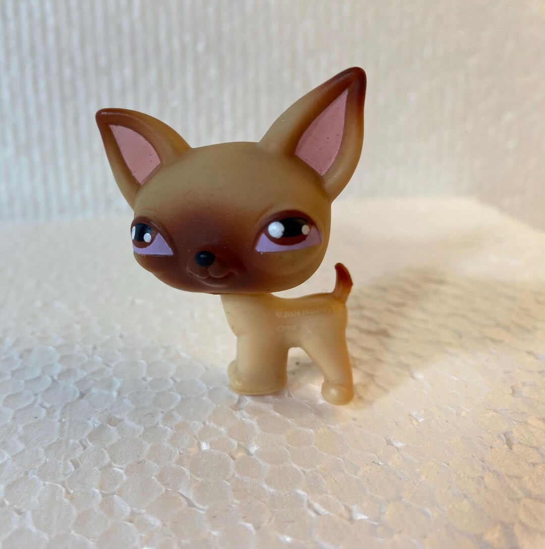 VTG Authentic Littlest Pet Shop #01 Dog Chihuahua / Original Hasbro LPS ...