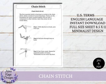 Crochet Slang Reference Guide, Crochet Journal Page, Basic Crochet ...