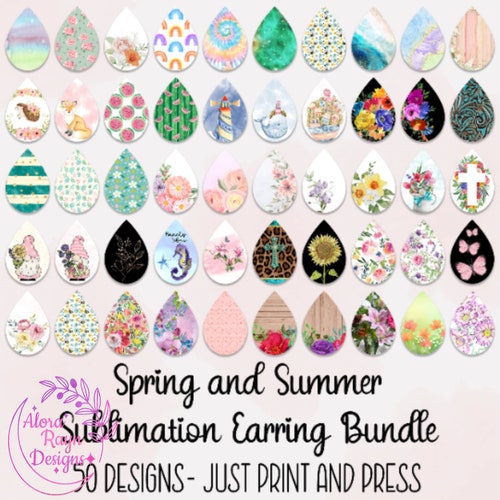 500 Sublimation Earring Designs Template Bundle Sublimation - Etsy