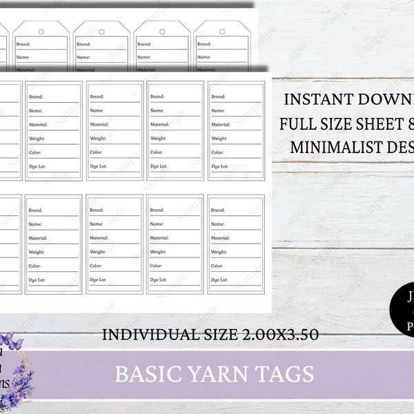 Crochet Tags for Handmade Items - Etsy