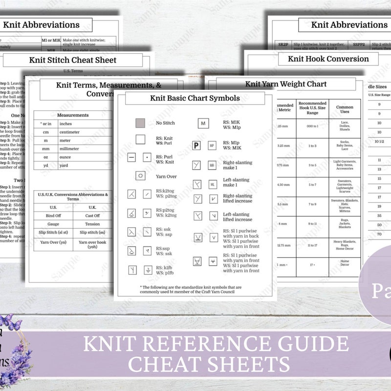 Knitting Charts - Etsy