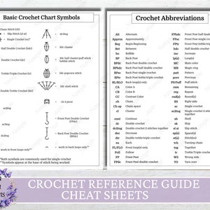 Crochet Reference Guides, Beginner Crochet Reference Guides, Instant ...