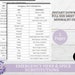 Printable Red Plaid Candy Cheat Sheet Chart, Candy Cheat Sheet, Kitchen ...