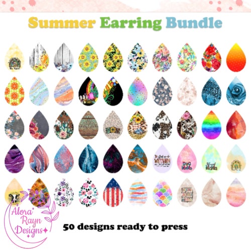 500 Sublimation Earring Designs Template Bundle Sublimation - Etsy