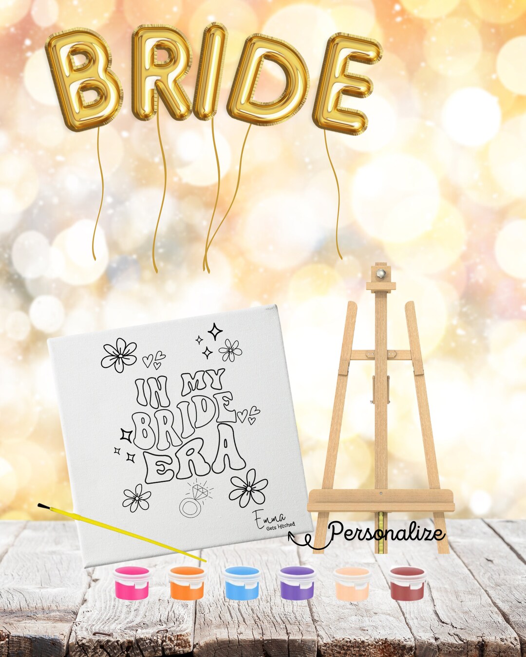 Bachelorette Paint Party Kit/bride Paint Party - Etsy
