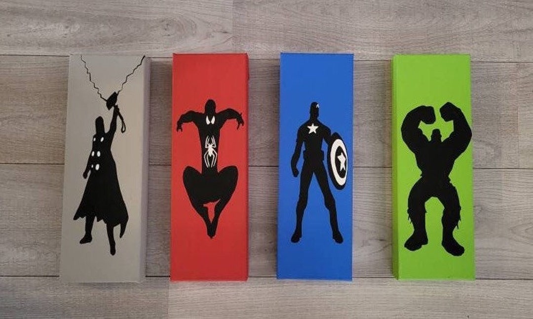 Bring Your Walls to Life With Superhero Canvas Set Avengers Wall Art ...