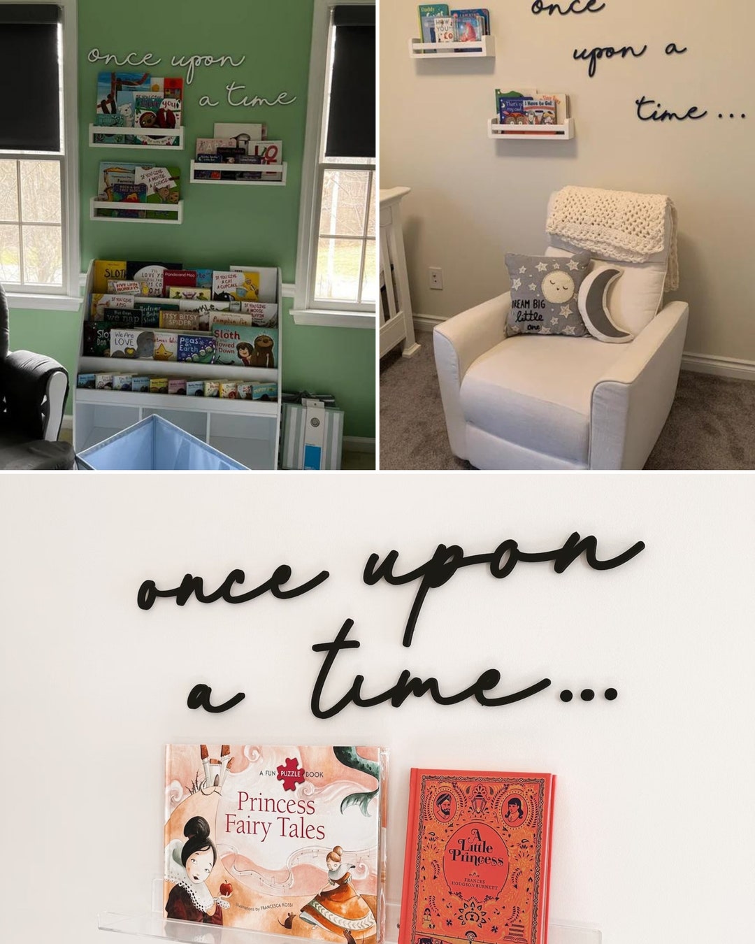 Once Upon a Time Sign/ Nursery Sign/kids Room Decor - Etsy