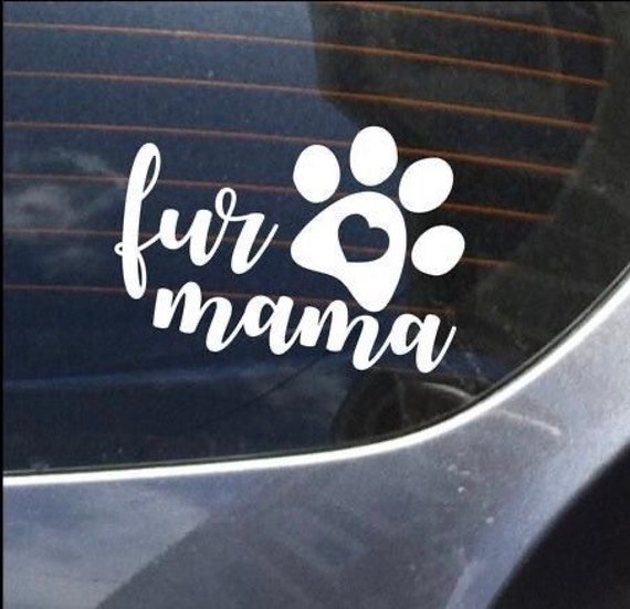 Fur Mama Car Decal | Etsy