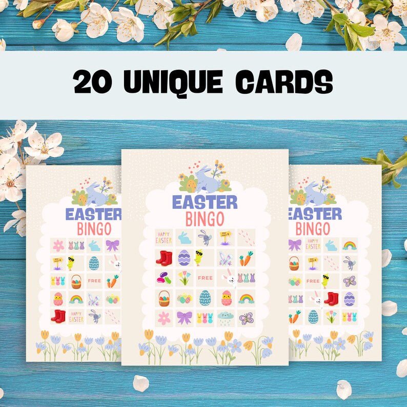 Easter Bingo Printable Game, Kids Classroom Activity (digital Download ...