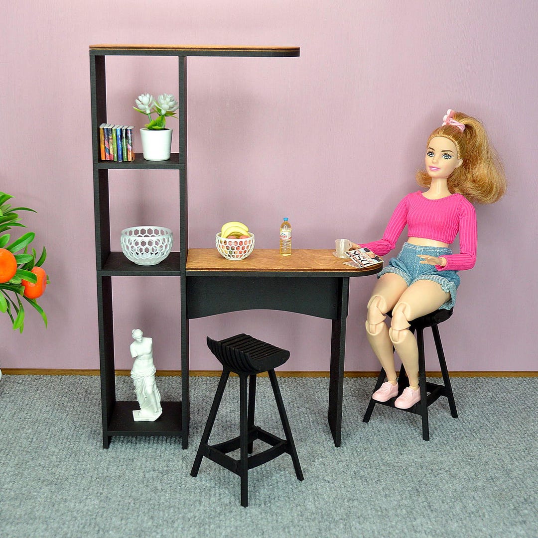 1:6 Dollhouse Home Bar. Doll Miniature Bar Counter. - Etsy