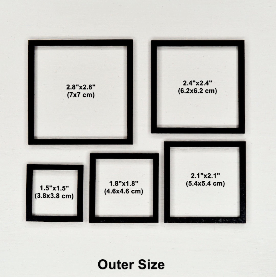 Dollhouse Miniature Picture Frame. Miniature Photo Frames. Wall Art for ...