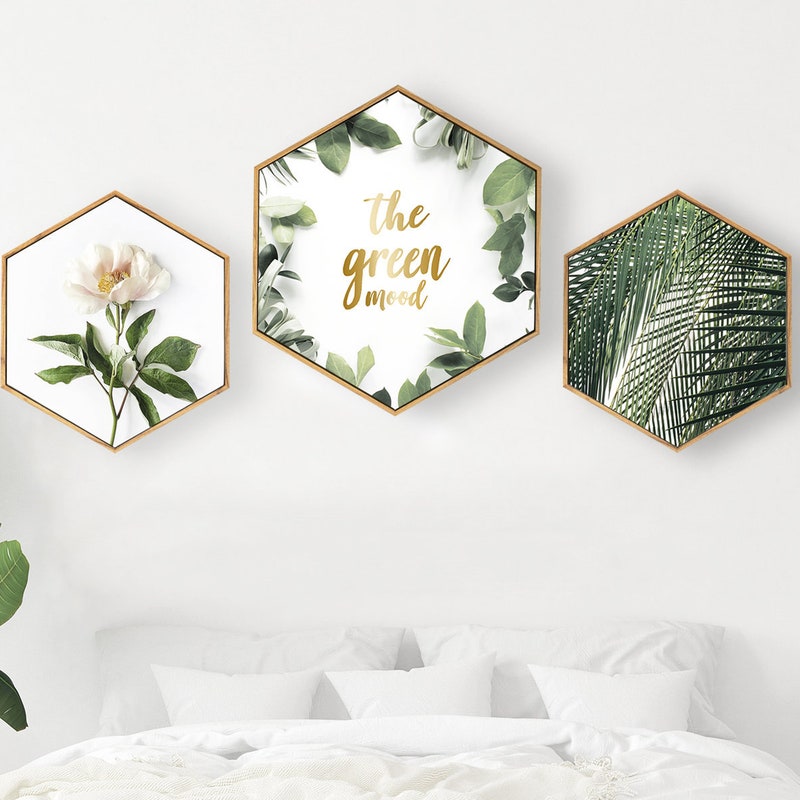 Hexagon Wall Art - Etsy