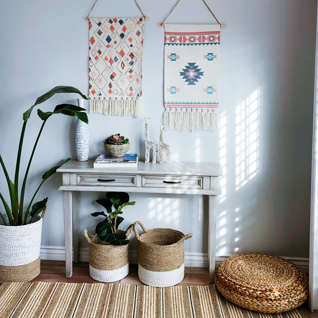 Boho Wall Hanging; Decorative Wall Tapestry; Woven Wall Decor; Bohemian ...