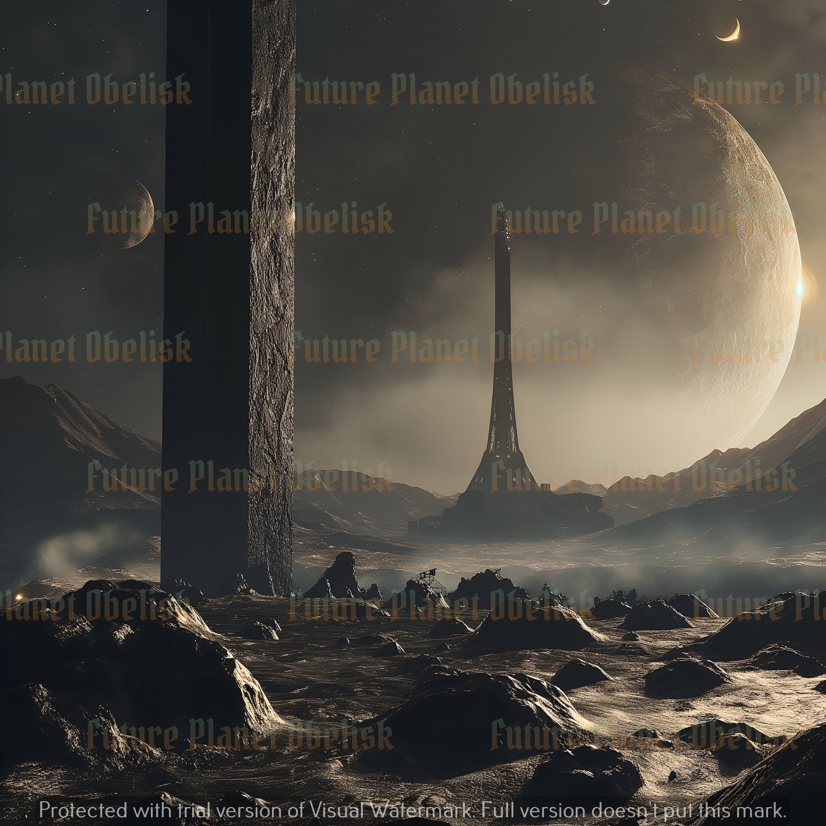 20 Images Futuristic Barren Landscapes, Otherworldly Escape, Sci Fi Backdrop, Science Fiction ...