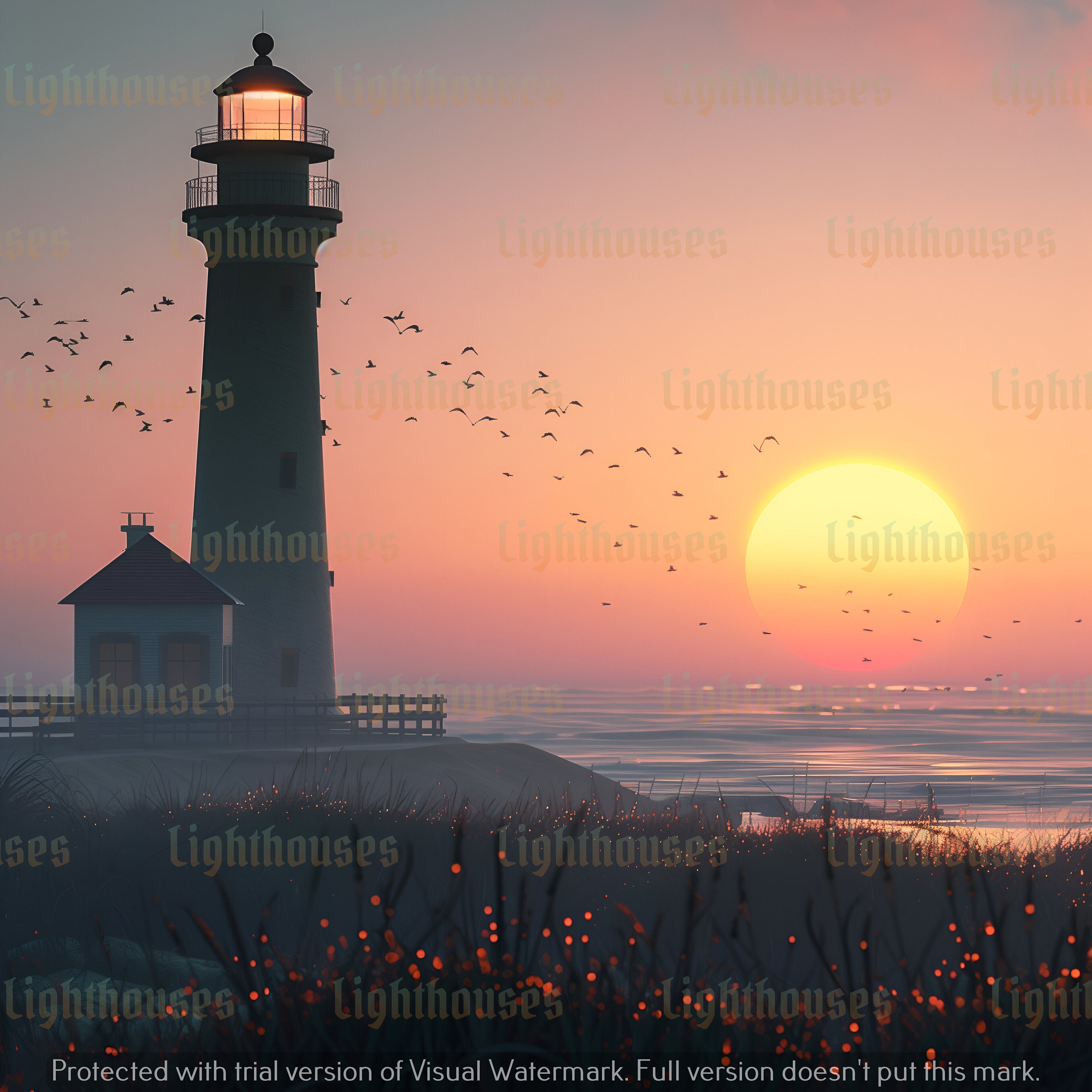 20 Nautical Lighthouse Digital Backdrop for Photography: Perfect Summer ...