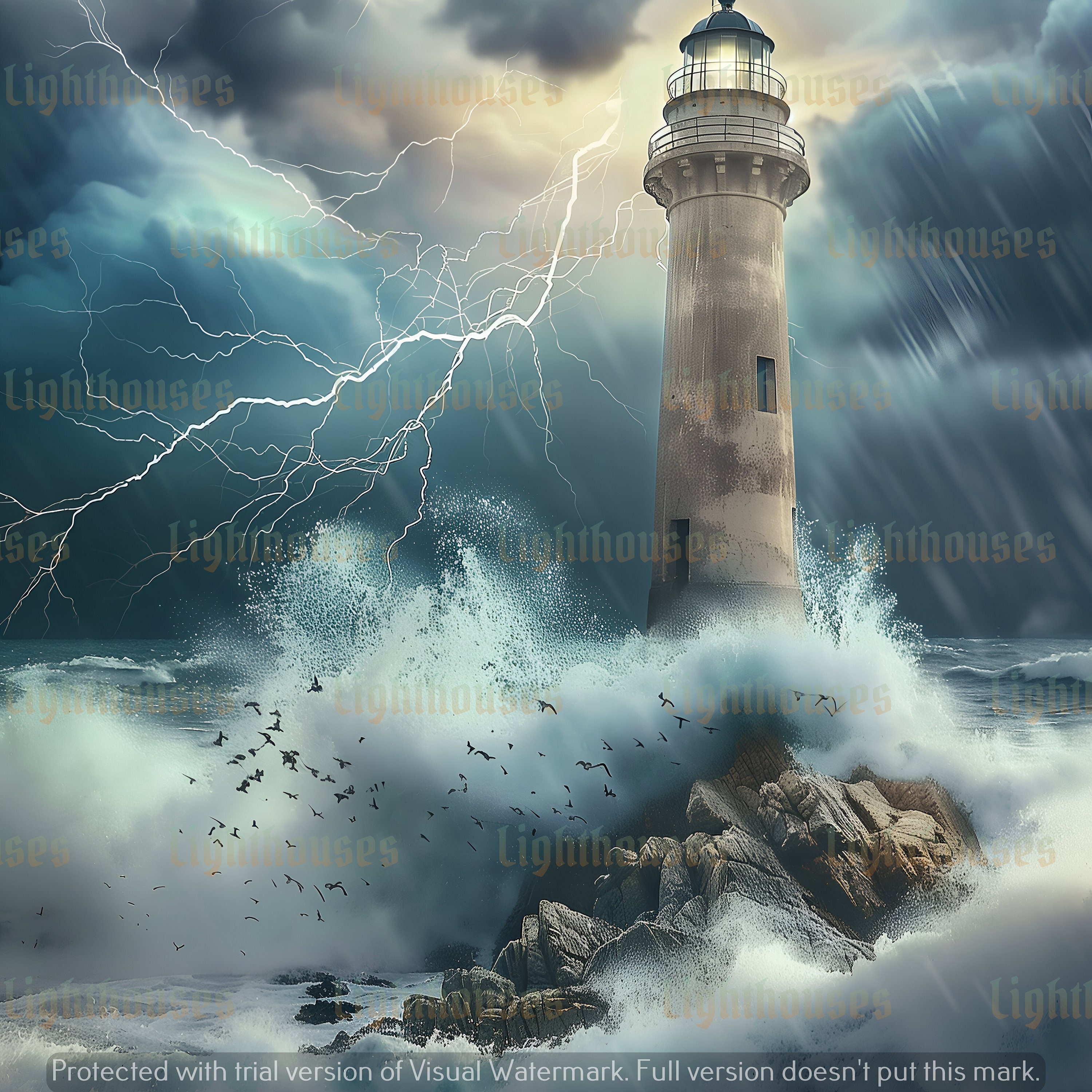 20 Nautical Lighthouse Digital Backdrop for Photography: Perfect Summer ...