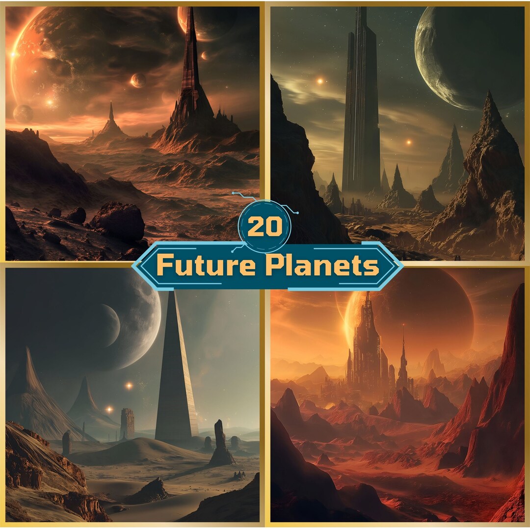20 Images Futuristic Barren Landscapes, Otherworldly Escape, Sci Fi Backdrop, Science Fiction ...