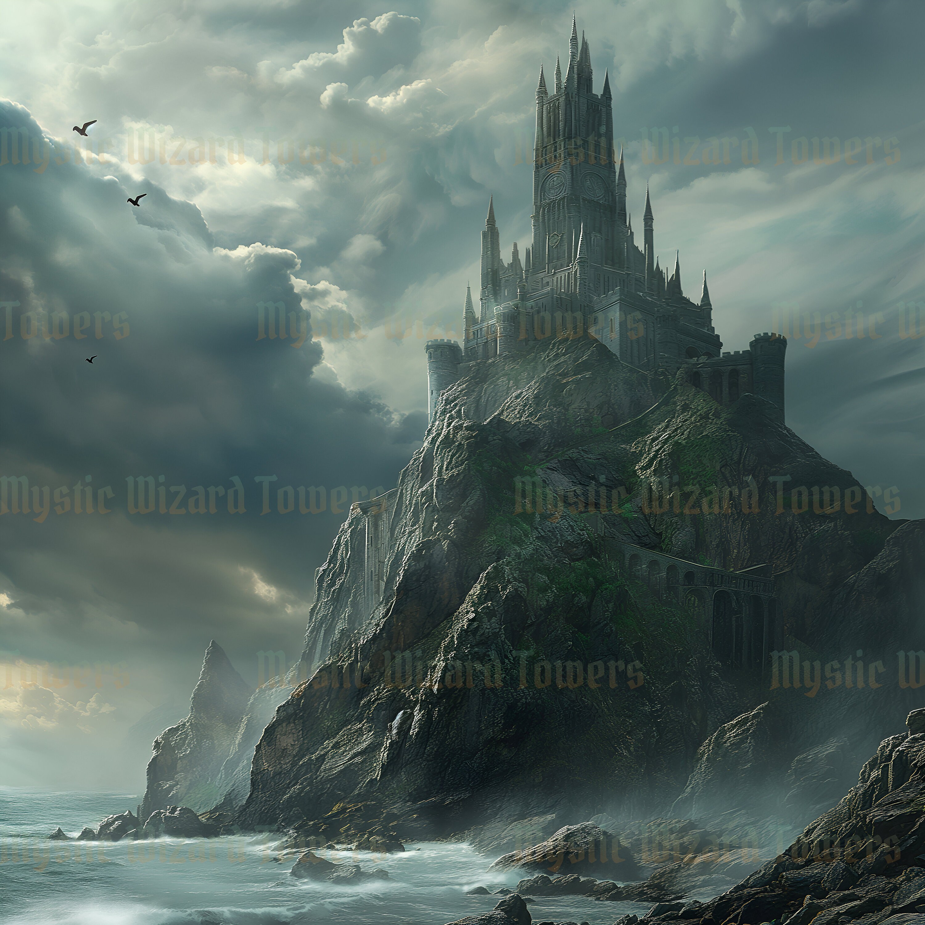 Mystic Wizard Tower Bundle 20 Tower Images, Castle Image Backgrounds ...