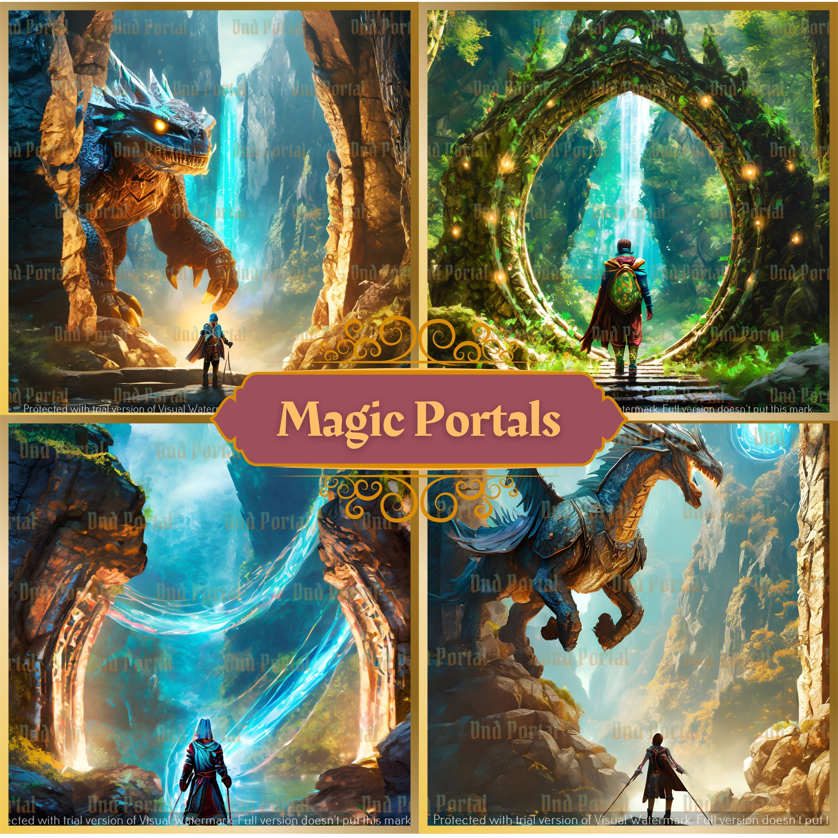 Fantasy Portals, Dnd Backdrop, Dnd Arwork, Fairy Tale, Ethereal Digital ...