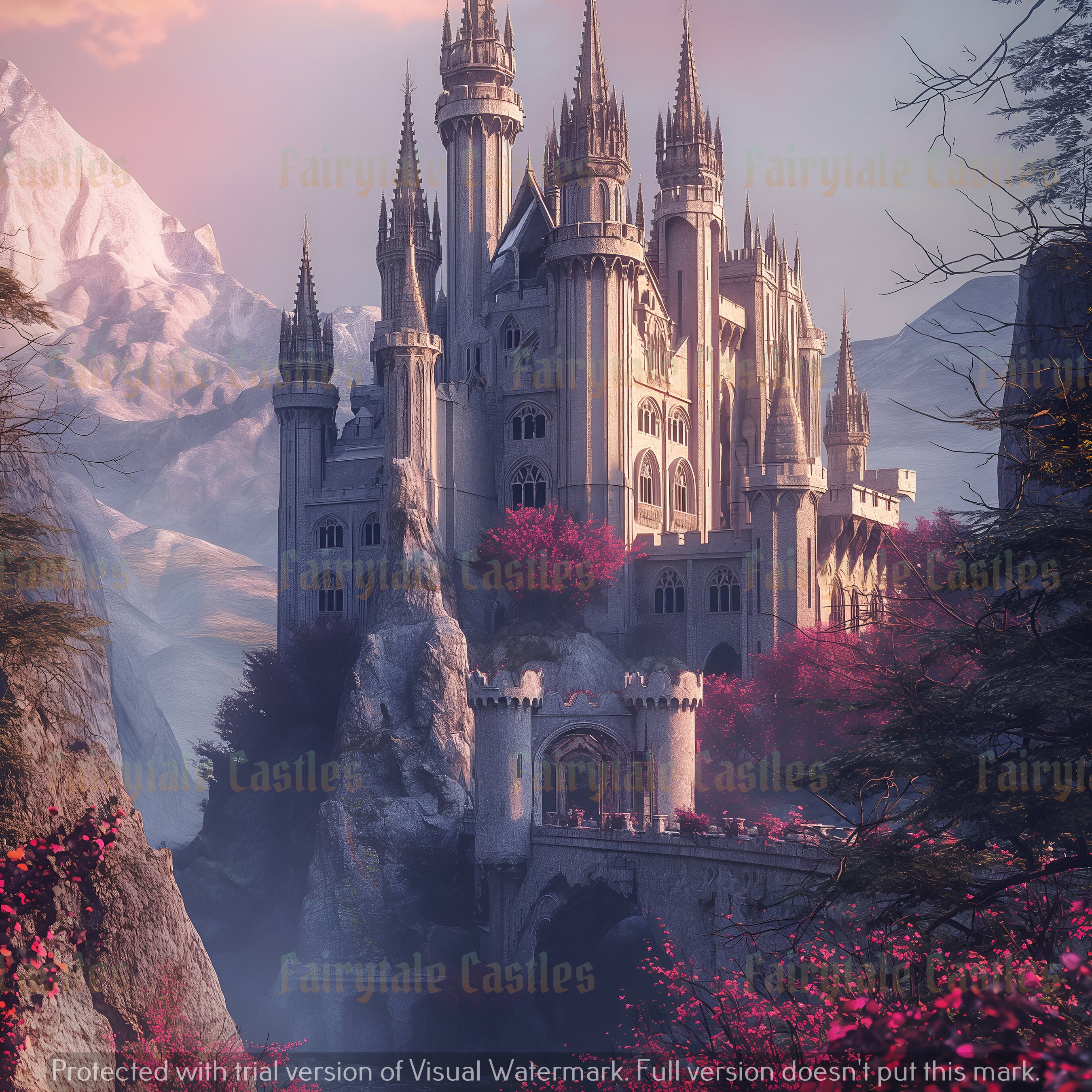20 Fairytale Castle Backgrounds, Magical Themed Image, Digital Fantasy ...
