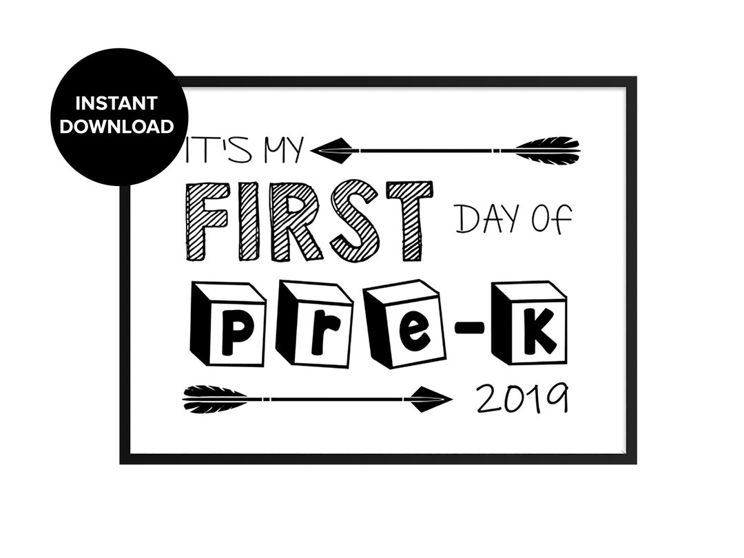 First Day Of Pre k Sign First Day Of School Printable Sign Etsy first-day-of-pre-k-sign-first-day-of-school-printable-sign-etsy