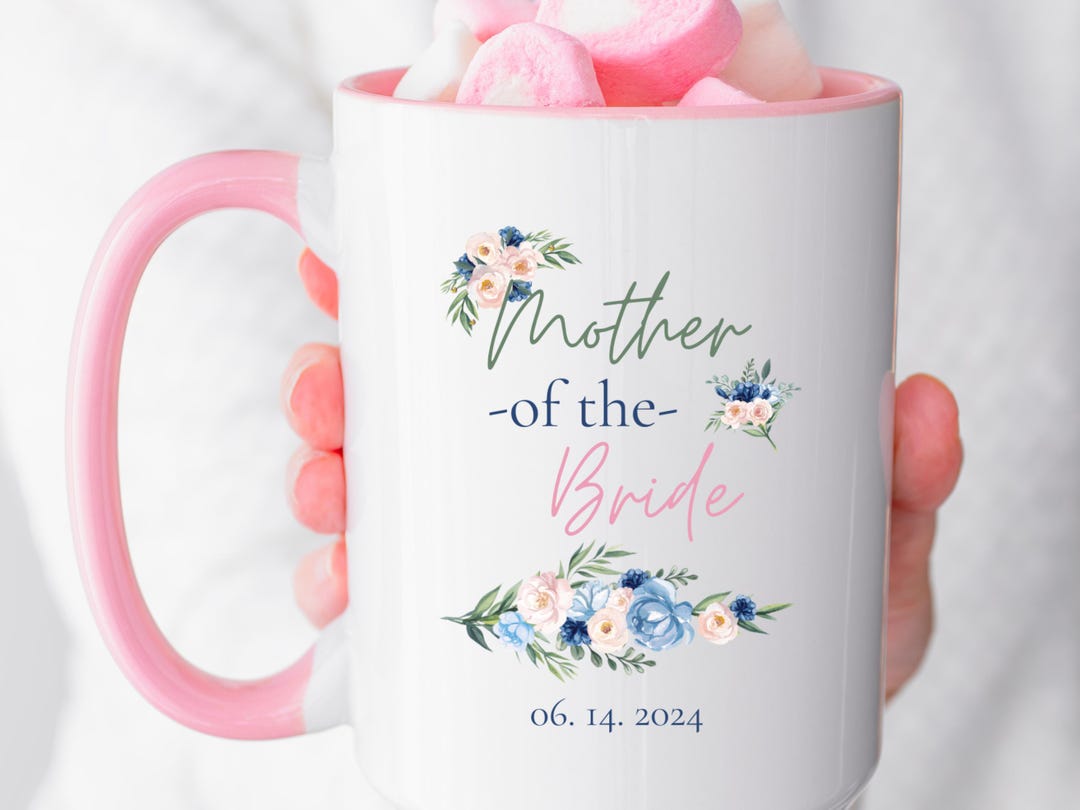 Mother of the Bride Mug Personalized, Wedding Gift for Mom, Custom ...