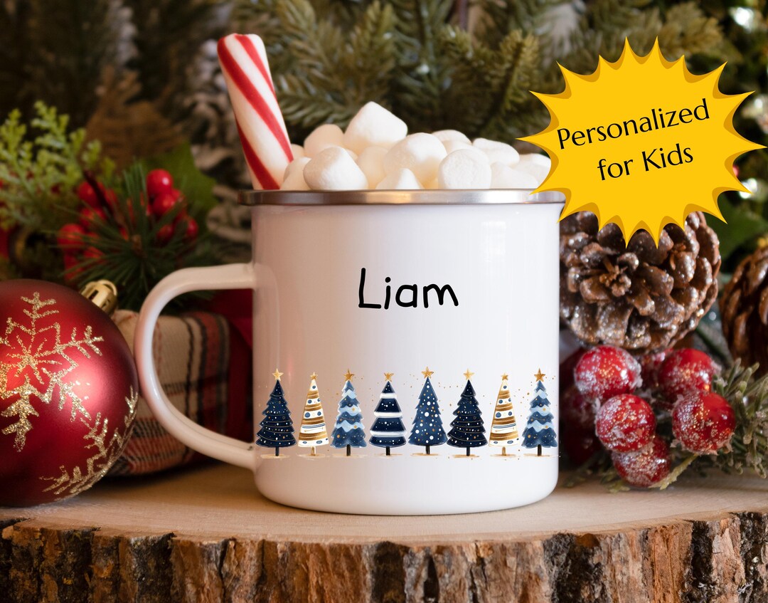 Personalized Christmas Cup Hot Chocolate Cup, Custom Name Xmas Gift ...