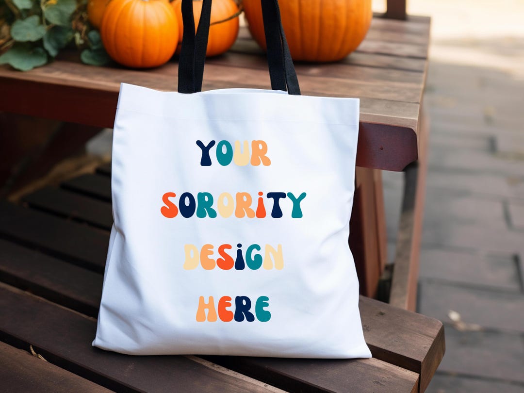 Custom Sorority Tote Bag, Personalized Tote Bag, Big Sister Sorority ...