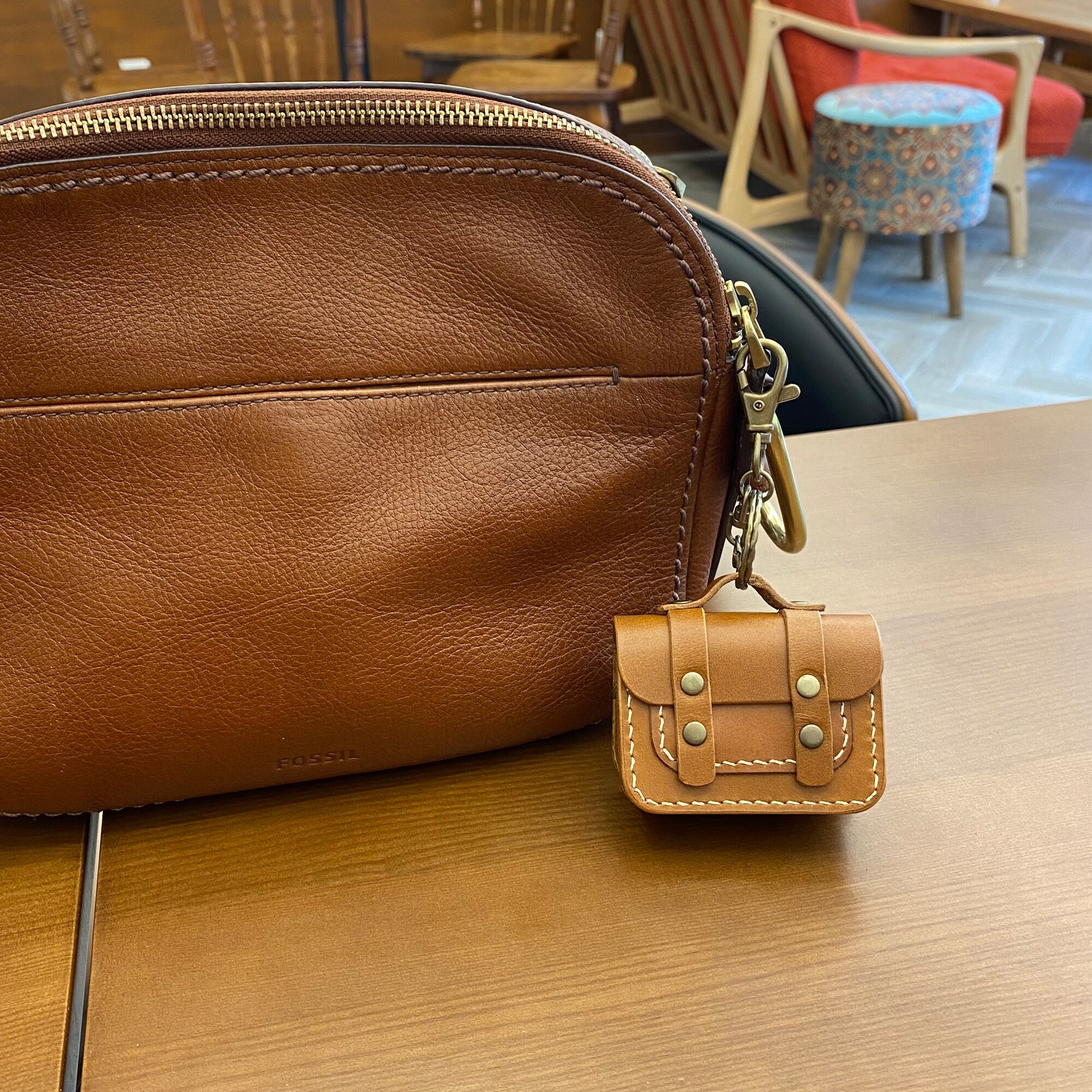 Miniature Satchel Bag Key Ring 1/6 Hand-stitching Engraved - Etsy