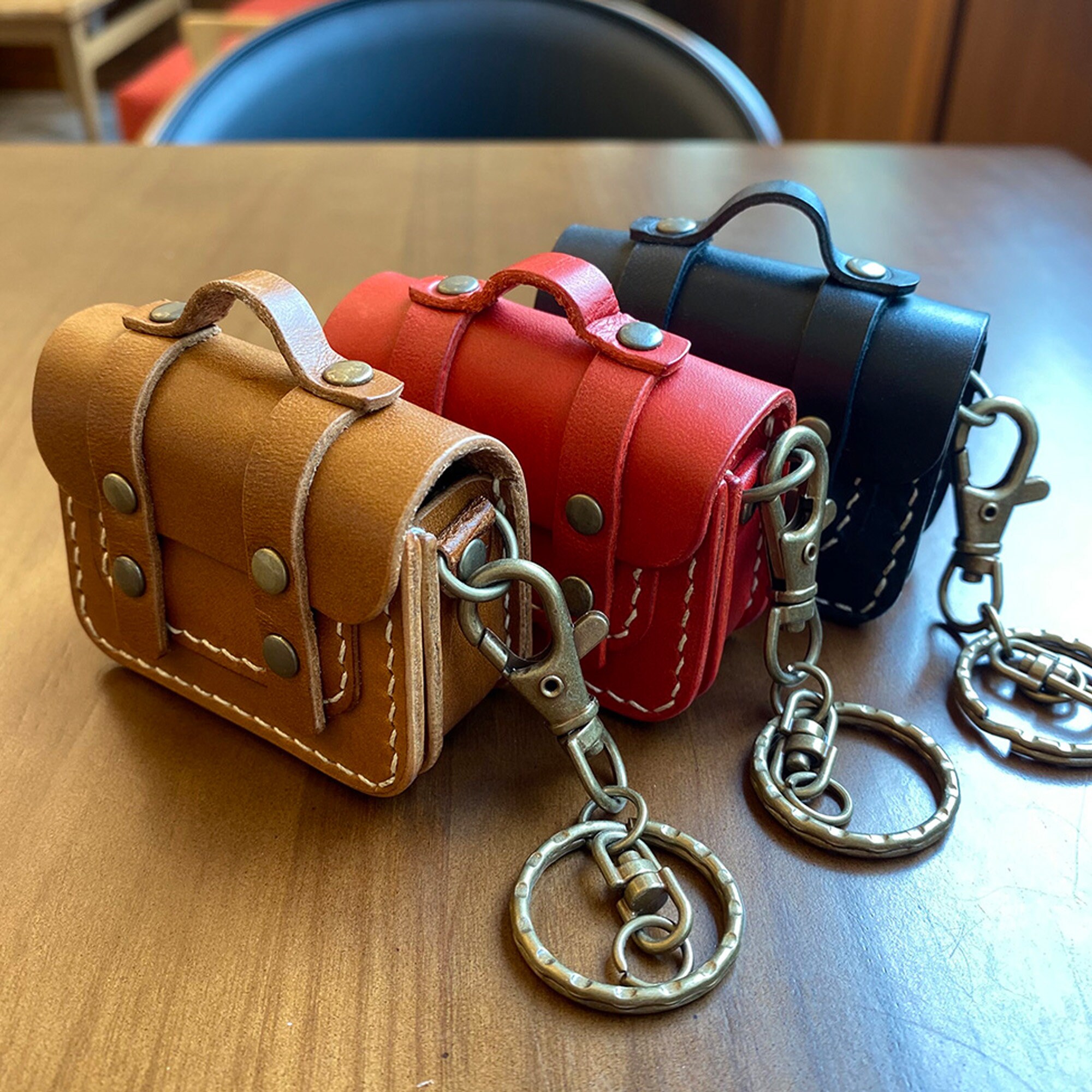 Miniature Satchel Bag Key Ring 1/6 Hand-stitching Engraved - Etsy