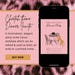 Pink Cheetah Themed Dinner Party Digital Invitation | Editable Template ...