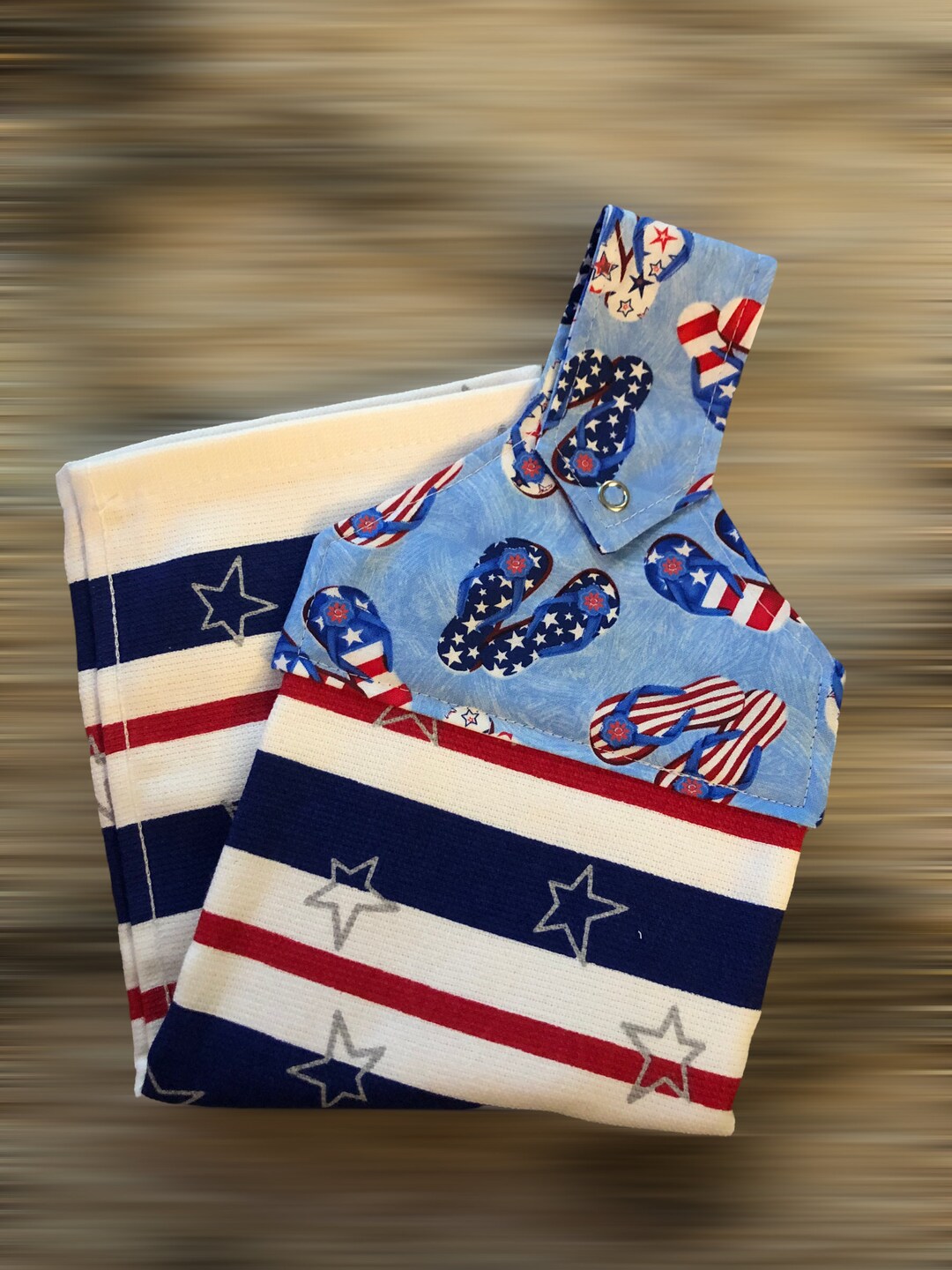 Patriotic Flip Flops on Stars and Stripes - Etsy