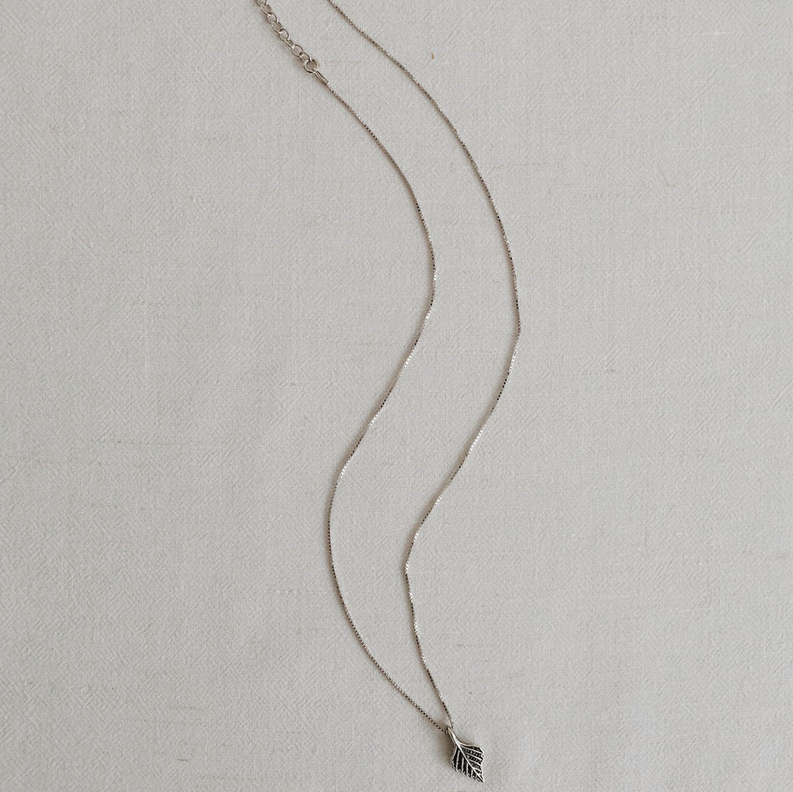 Silver Birch Tree Leaf, Botanical Chain, Betula Silver Little Druid ...